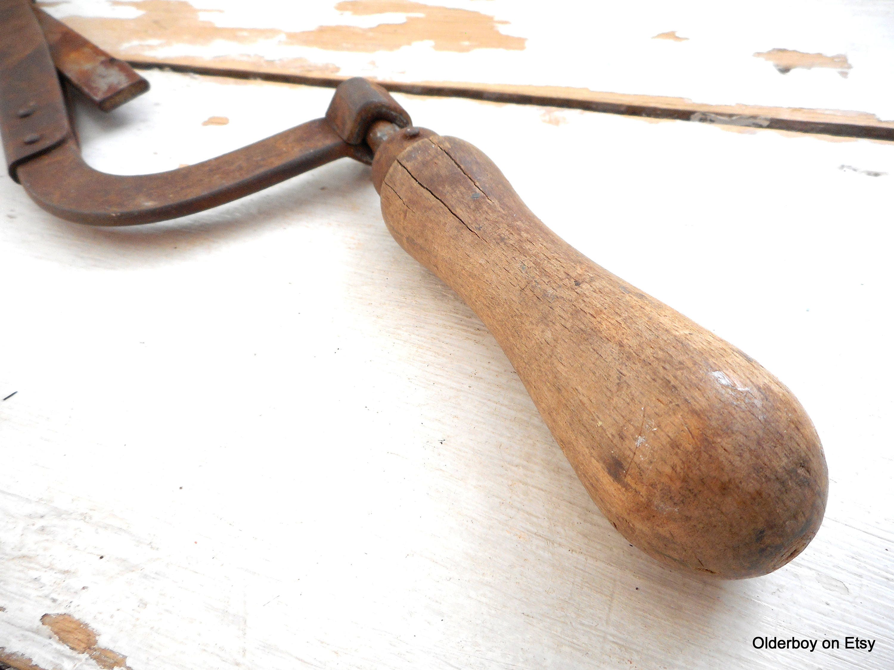 C.1940 metal SAW FRAME / rusty old saw frame hand saw frame | Etsy