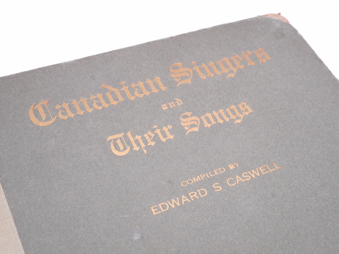 1919 Canadian Singers and Their Songs Compiled by Edward S - Etsy