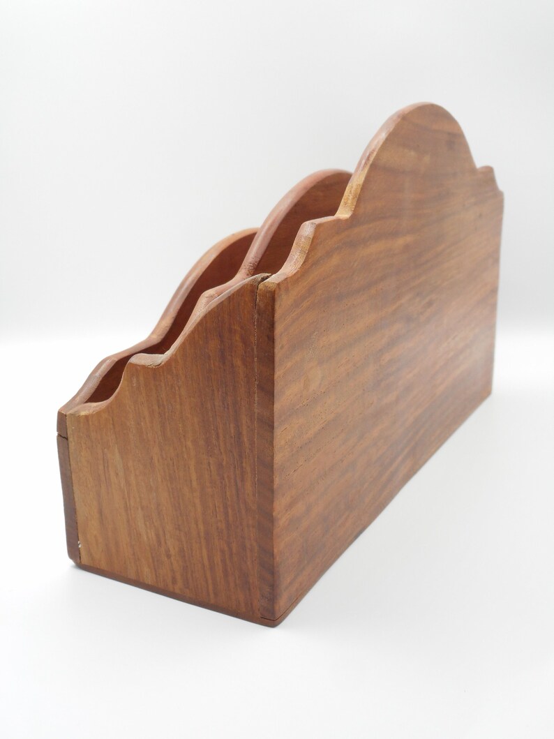 Wooden Letter Holder / Vintage Letter Envelope Rack Organizer - Etsy