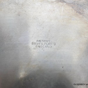 Pair Plates Silverplated Mini Falstaff Plates Ring Holders Collectable ...