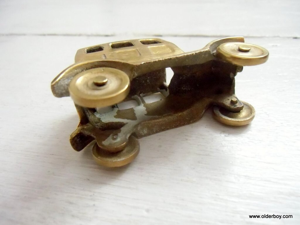 Small BRASS CAR model diecast metal car collectible diecast | Etsy