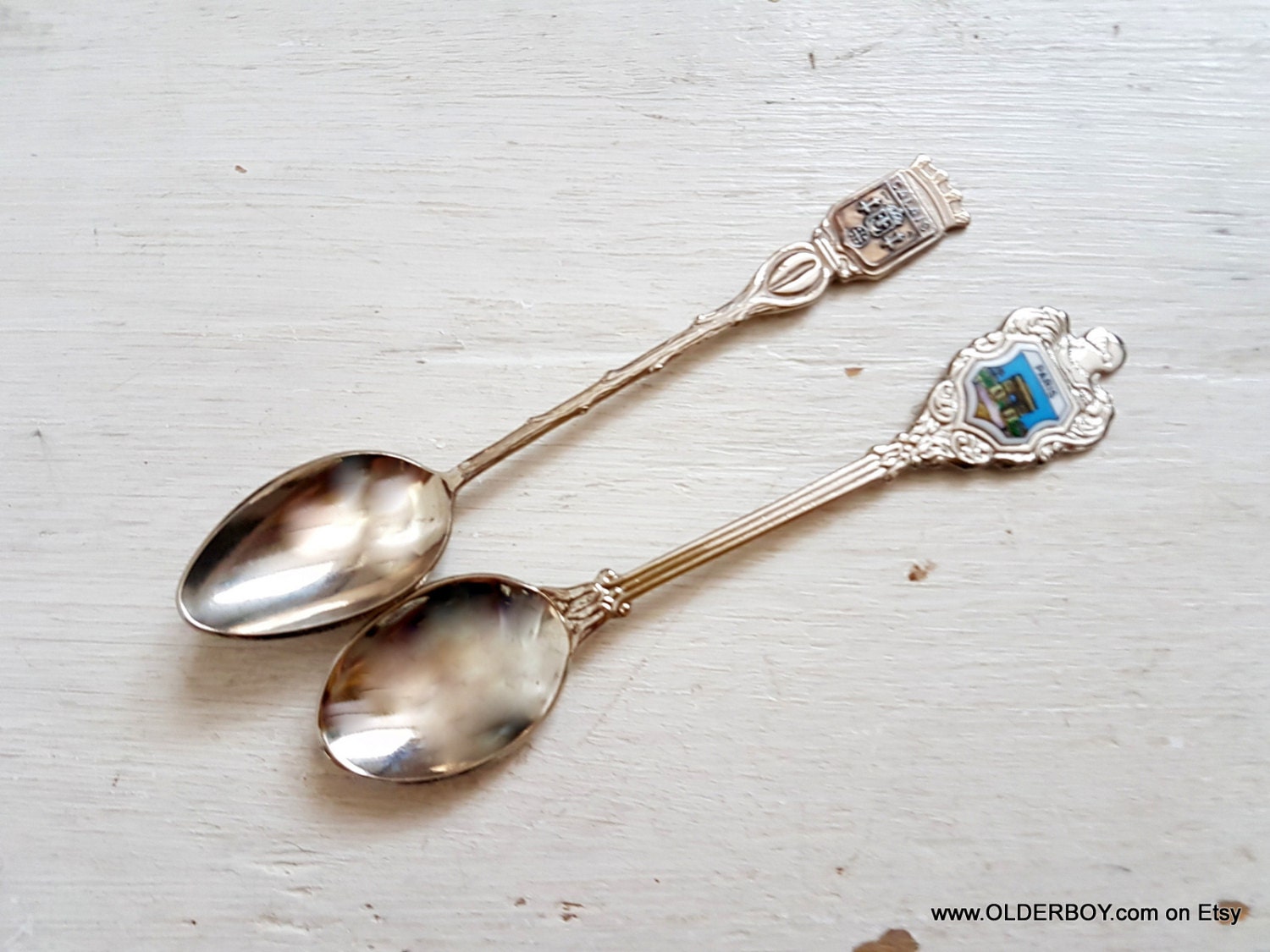 2 Spoons PARIS and CALAIS Collectible Spoon From France - Etsy Canada