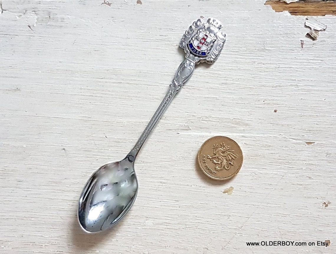 YORK Spoon coleccionable English teaspoon sugar spoon gift - Etsy España