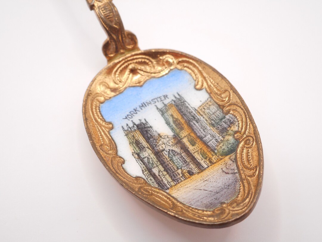 YORK Spoon MINSTER Golden Tone Collectible Spoon A00/1925 - Etsy