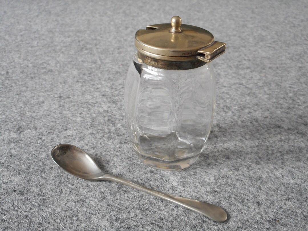 Silverplated Sugar Cup C.1900s EPNS Small Mustard Cup or Salt Container ...