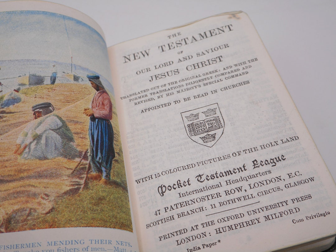 The Pocket New Testament C. 1910s Vintage Little Collectible Bible D10 ...