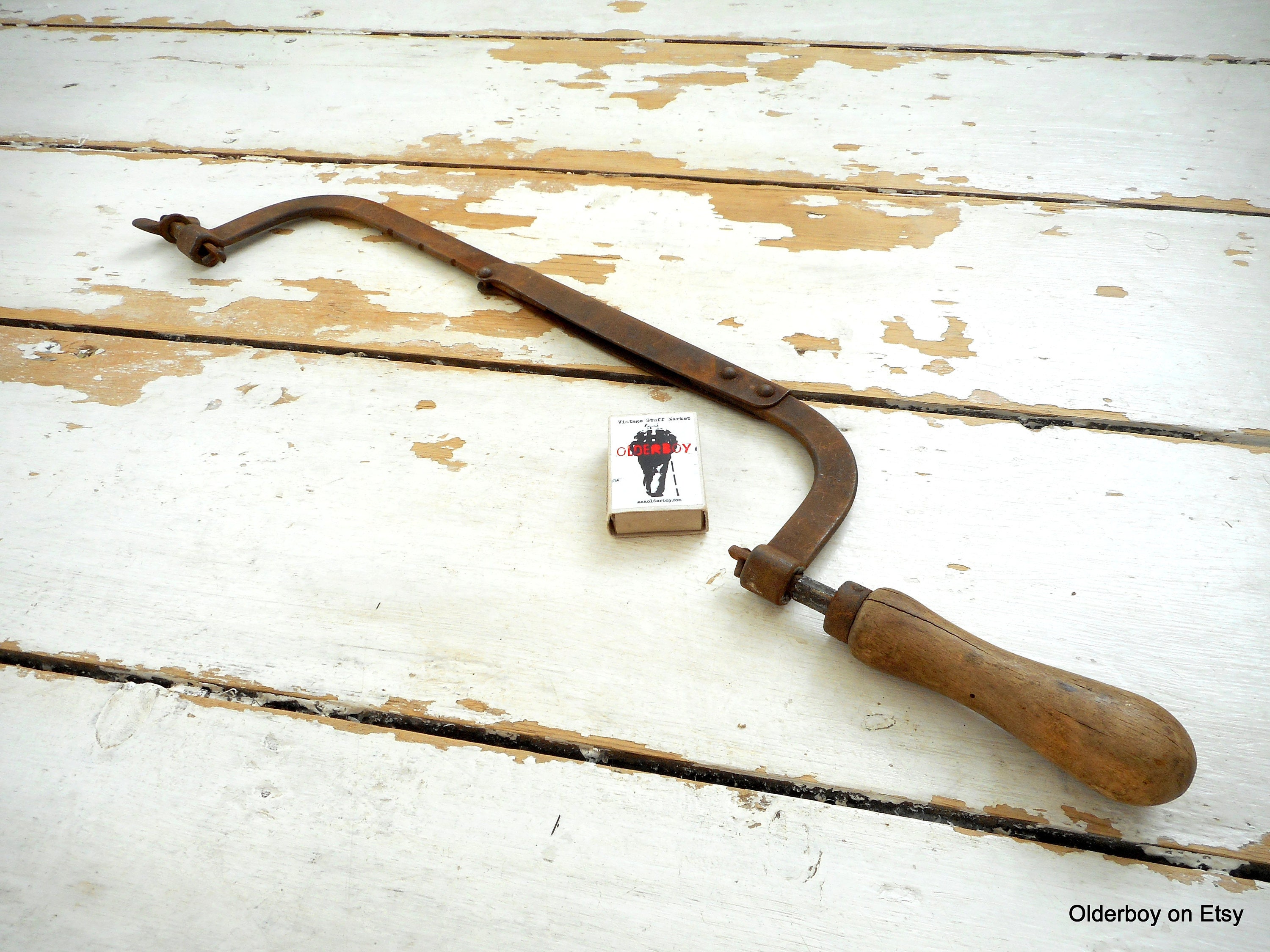 C.1940 metal SAW FRAME / rusty old saw frame hand saw frame | Etsy