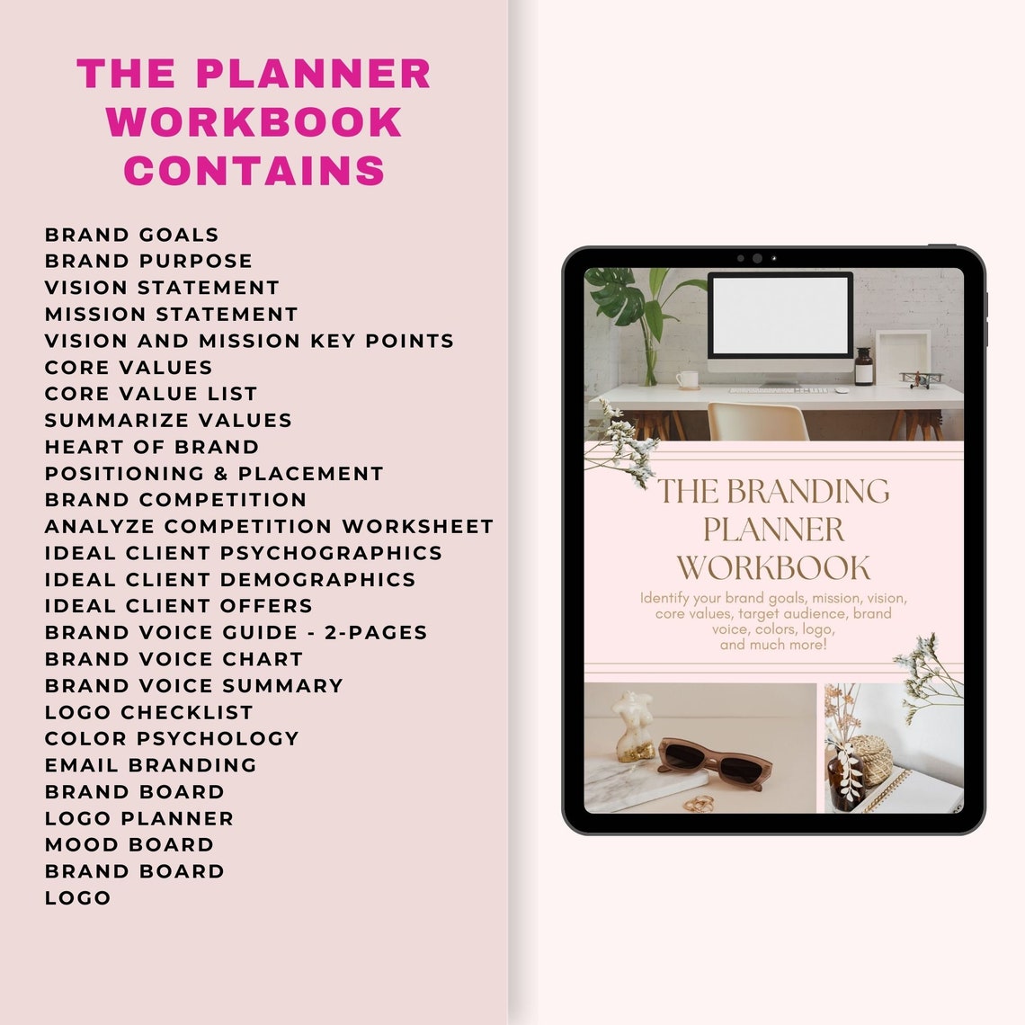 The Branding Planner Workbook | Editable Brand Planner | Business Brand ...