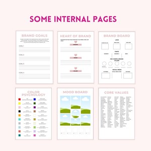 The Branding Planner Workbook | Editable Brand Planner | Business Brand ...