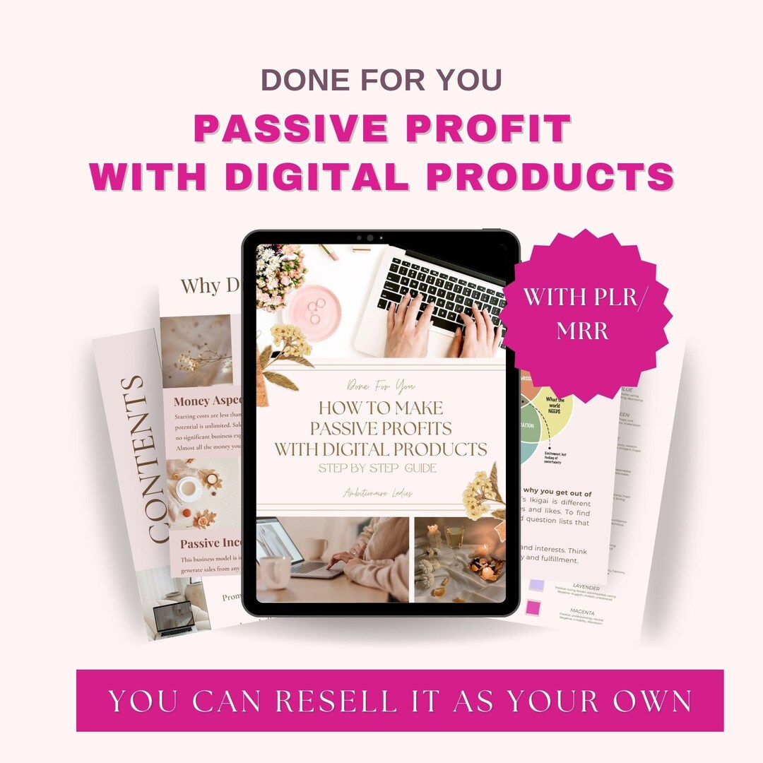 How to Make Passive Profit With Digital Products - Passive Income ...