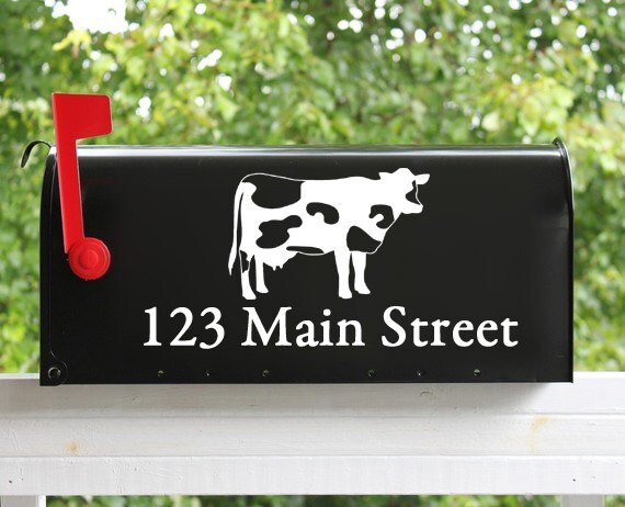 Personalized Mailbox Decal / Custom Vinyl Mailbox Decal With | Etsy