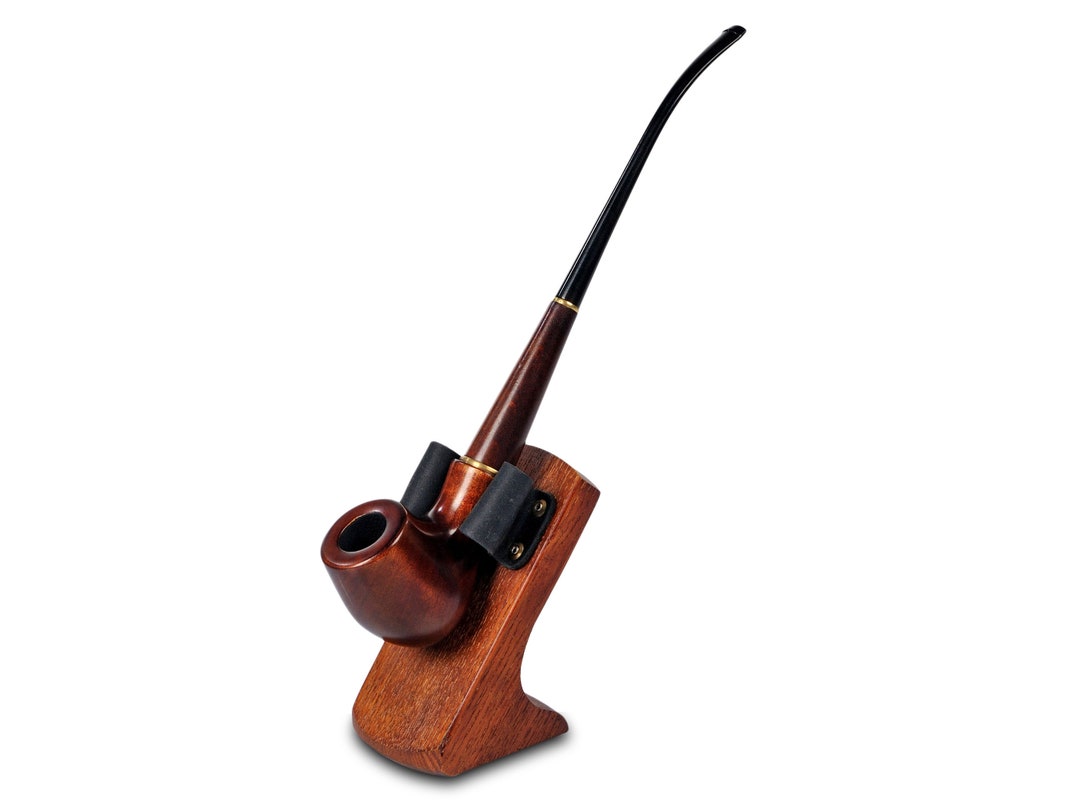 Wooden Pipe STAND for Smoking Pipe Wooden Pipe Stand Pipes Showcase ...
