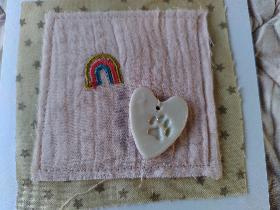 Rainbow Bridge and Heart Card - Etsy