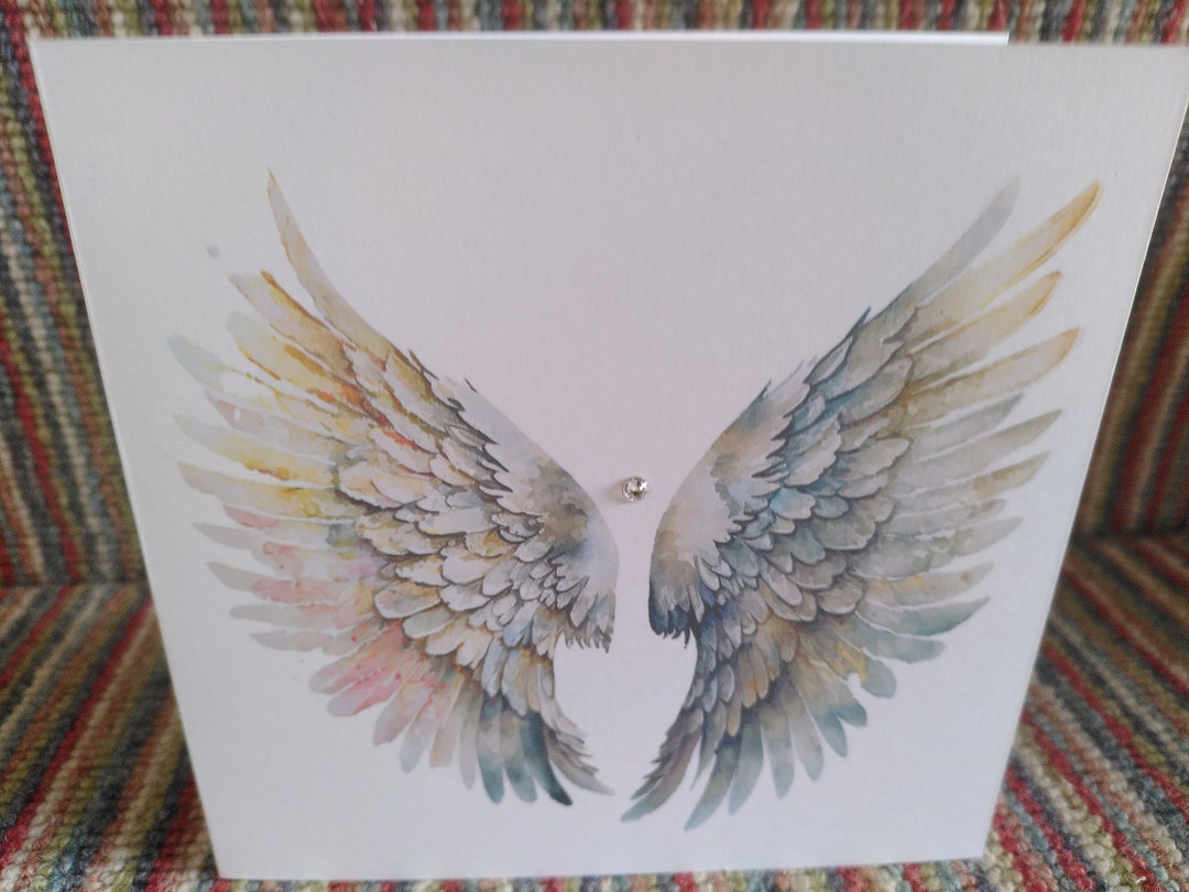 Angel Wings Card - Etsy