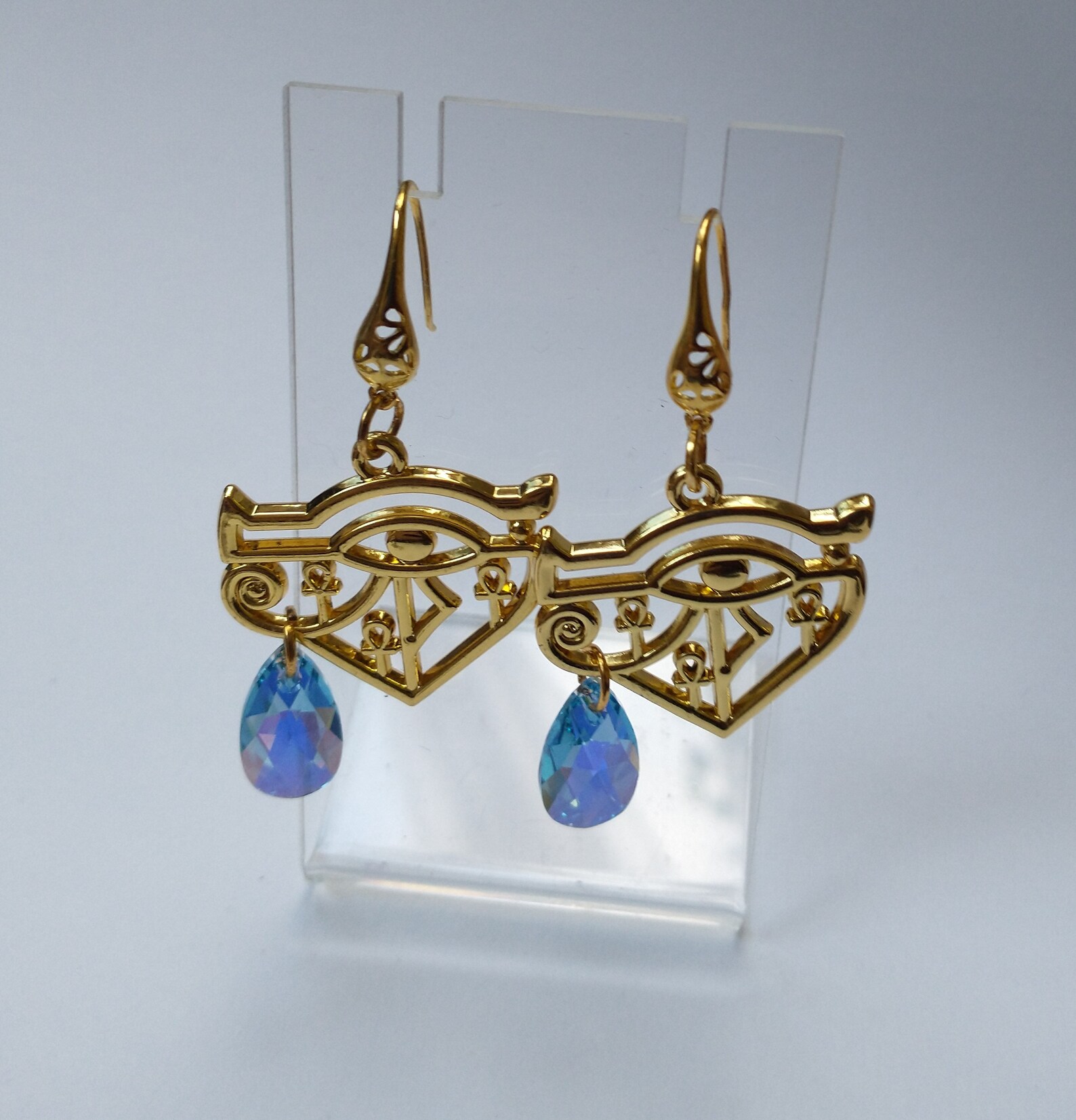 Swarovski Eye of Horus Dangle Earrings for Women, Girls, Christmas ...
