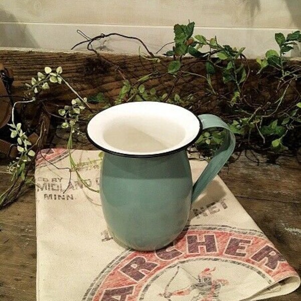 Enamel Pitcher - Etsy
