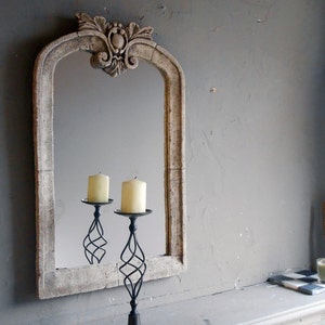 Beautiful Large Baroque Rustic Stone Wall Mirror - Etsy UK
