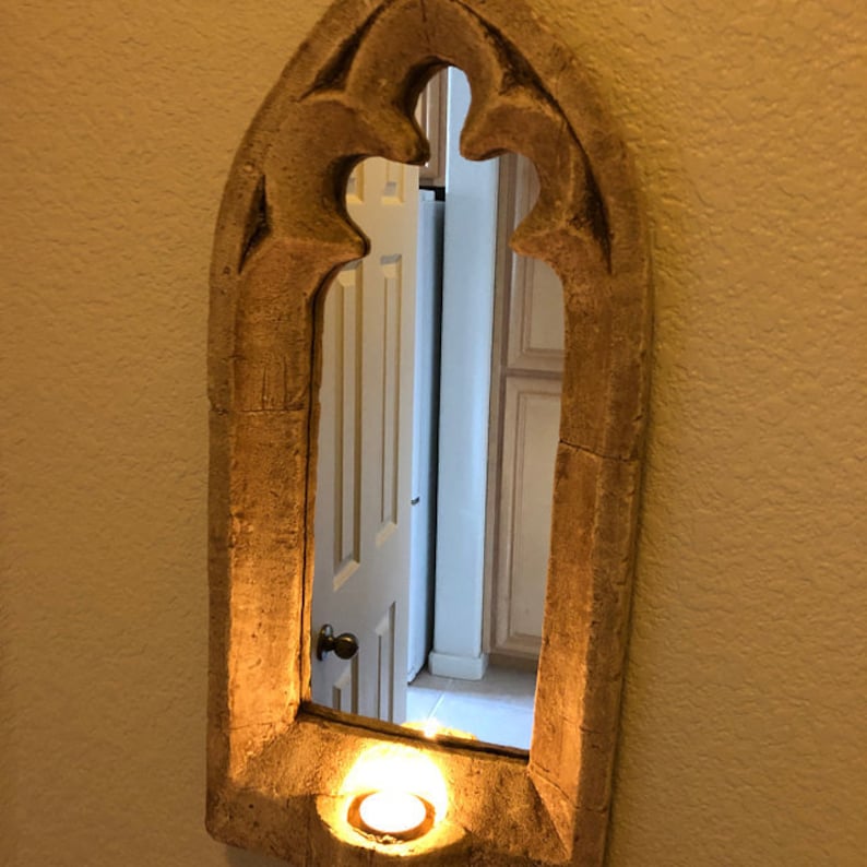 Beautiful Trefoil Sconce Gothic Church Mirror - Etsy UK