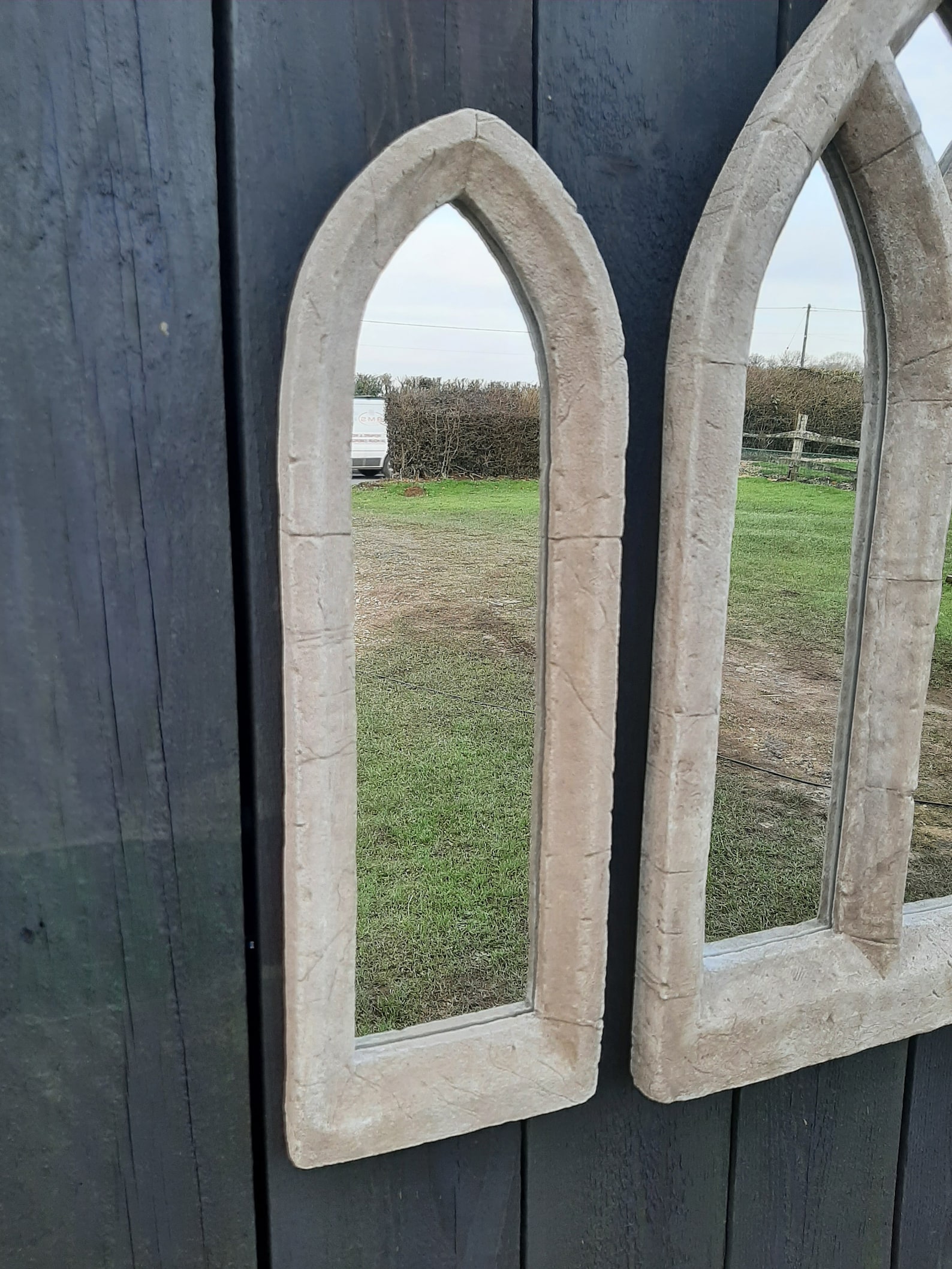 Set of Three Gothic Arch Church Mirrors - Etsy UK