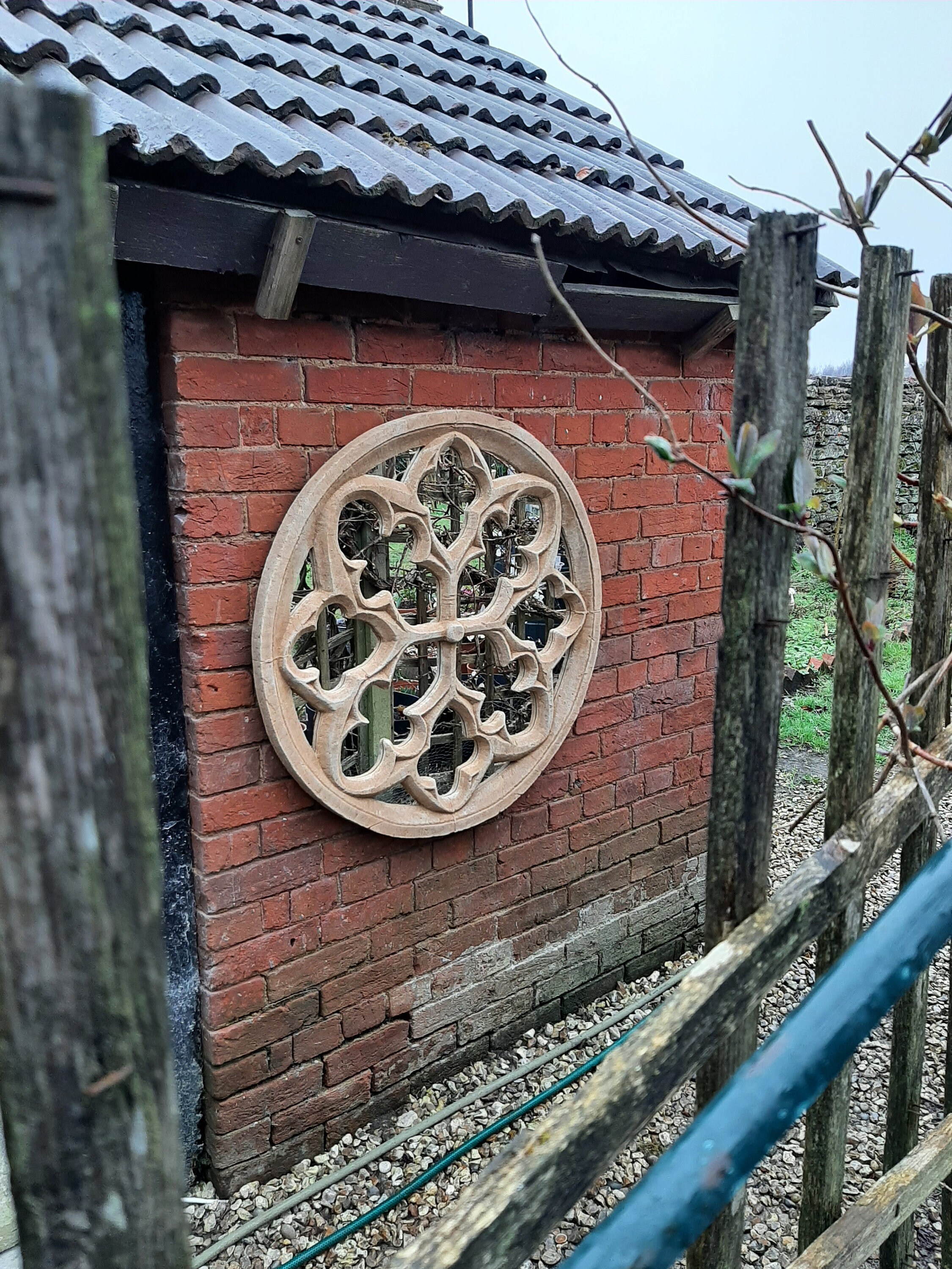 Large Gothic Garden Church Rose Window Mirror - Etsy UK