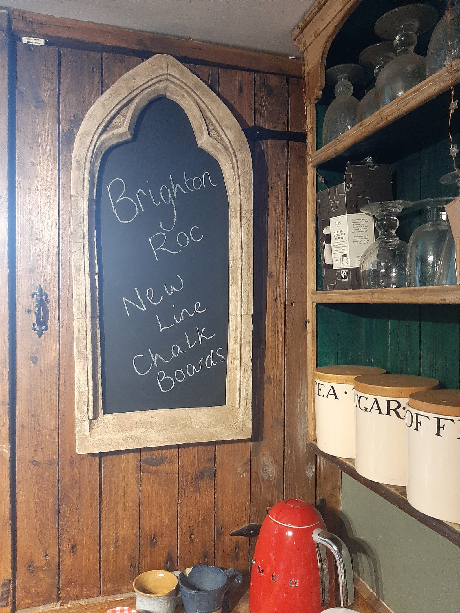 Large Stone Gothic Chalkboard - Etsy UK