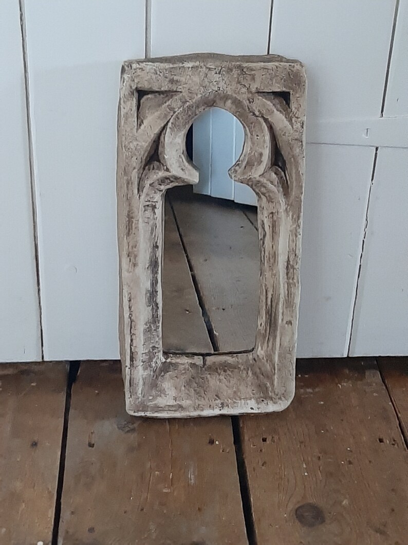 Beautiful rustic stone gothic mirror | Etsy