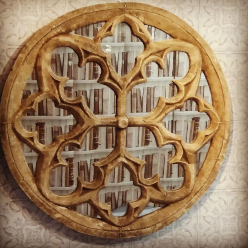 Large Gothic Garden Church Rose Window Mirror - Etsy UK