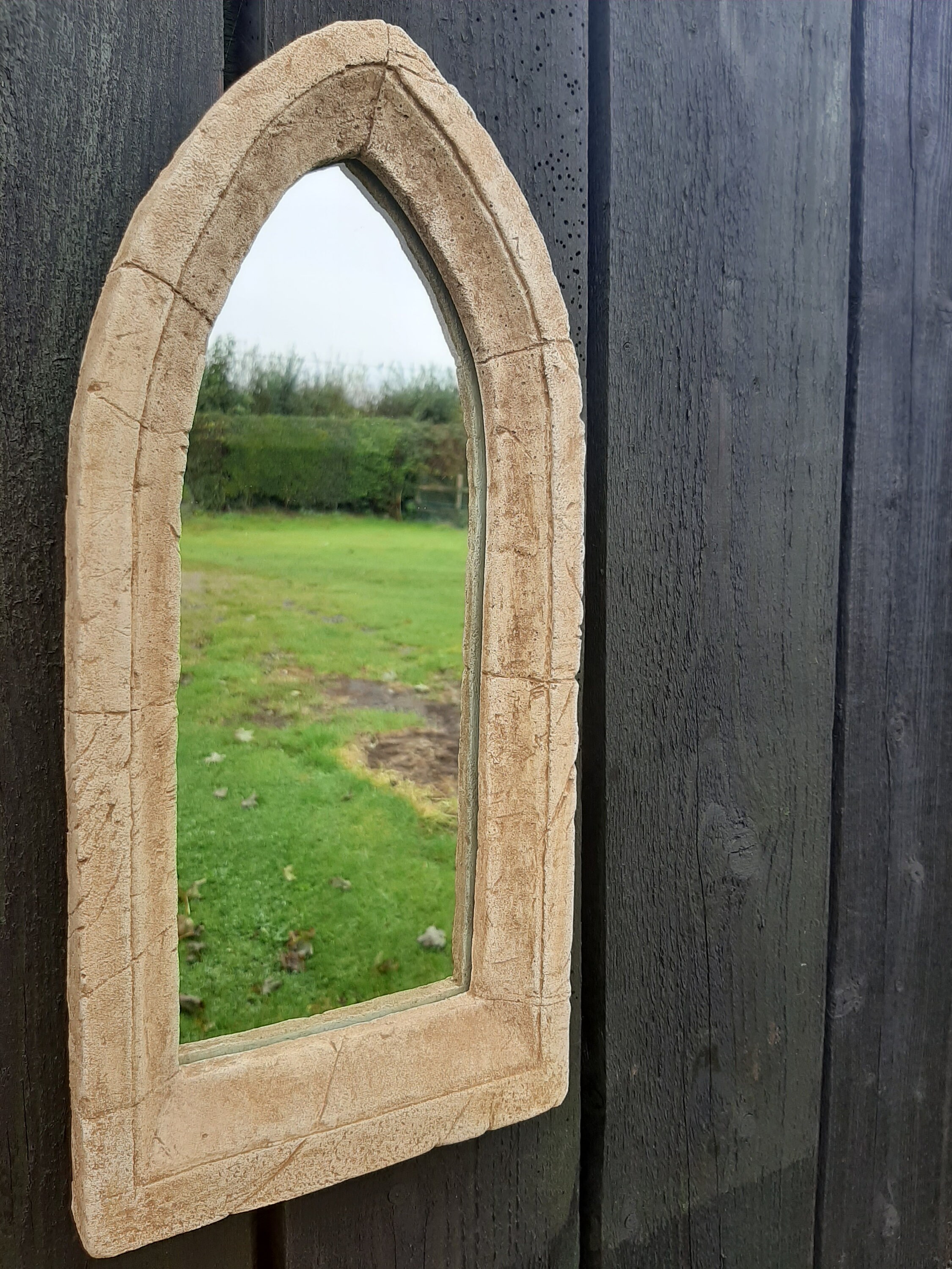 Medium Gothic Stone Mirror - Etsy UK