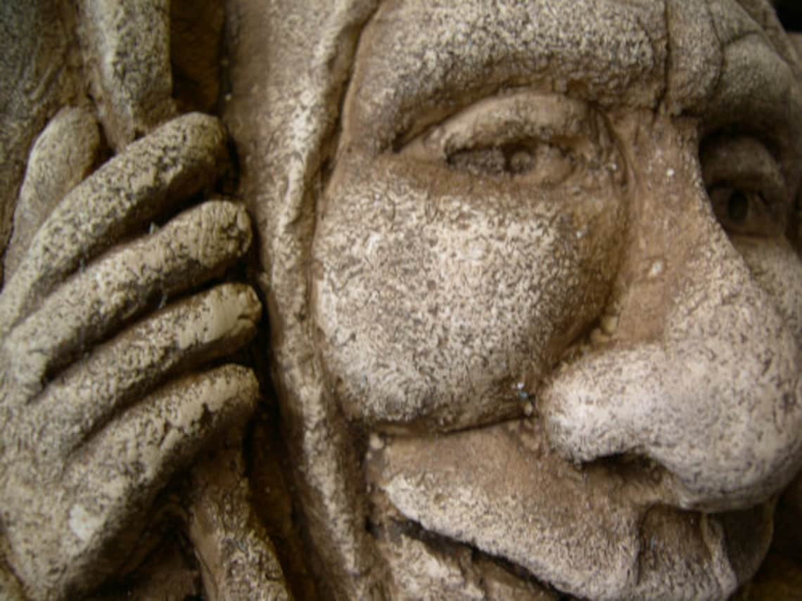 Gothic Jester Grotesque Garden Stone Plaque - Etsy UK