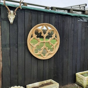 Large Gothic Garden Church Rose Window Mirror - Etsy UK