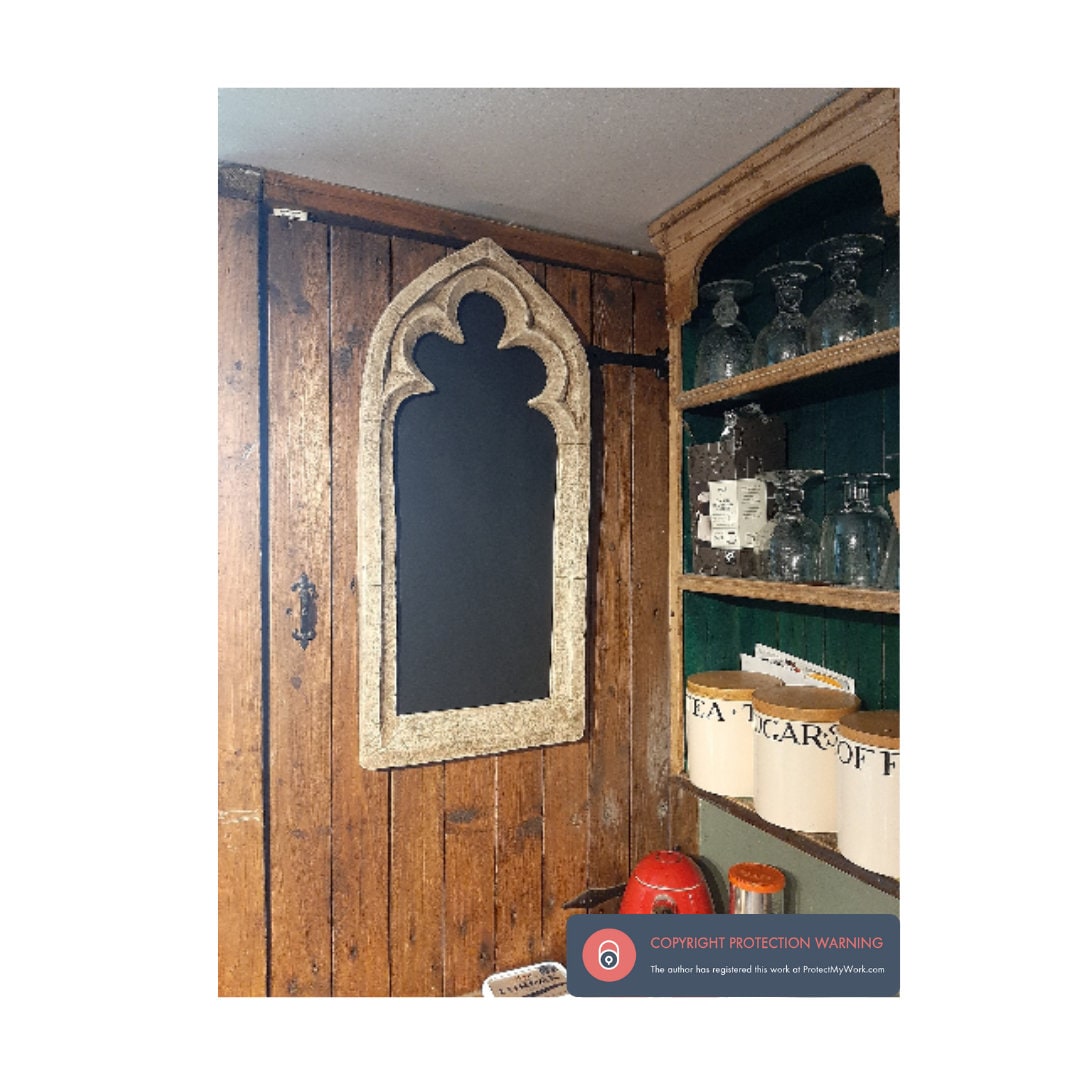 Gothic Trefoil Chalkboard Kitchen - Etsy