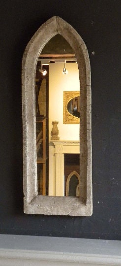 Long Tall Stone Lancet Arch Garden Mirror - Etsy UK