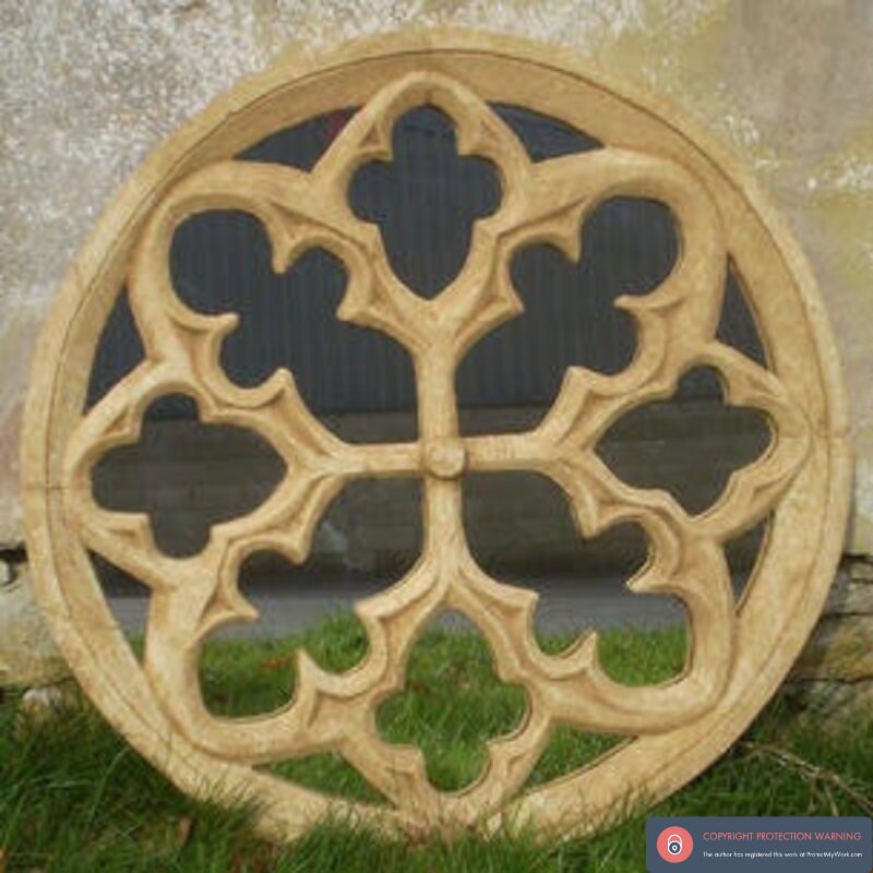 Large Gothic Garden Church Rose Window Mirror - Etsy UK