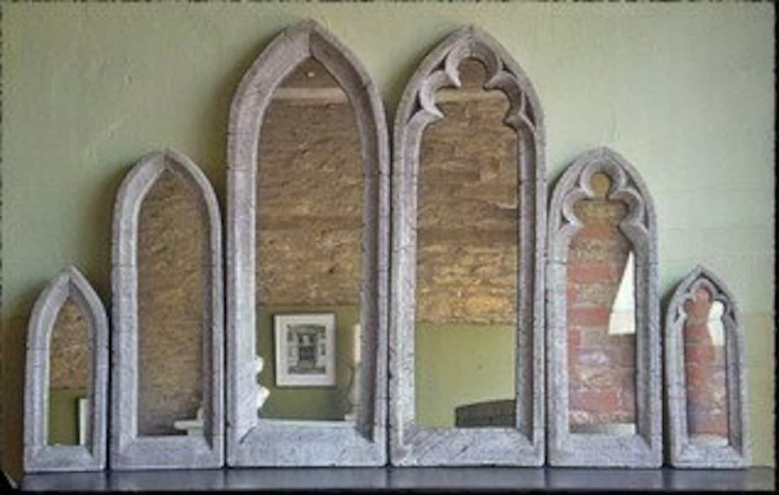 Pretty Stone Gothic Trefoil Small Mirror - Etsy