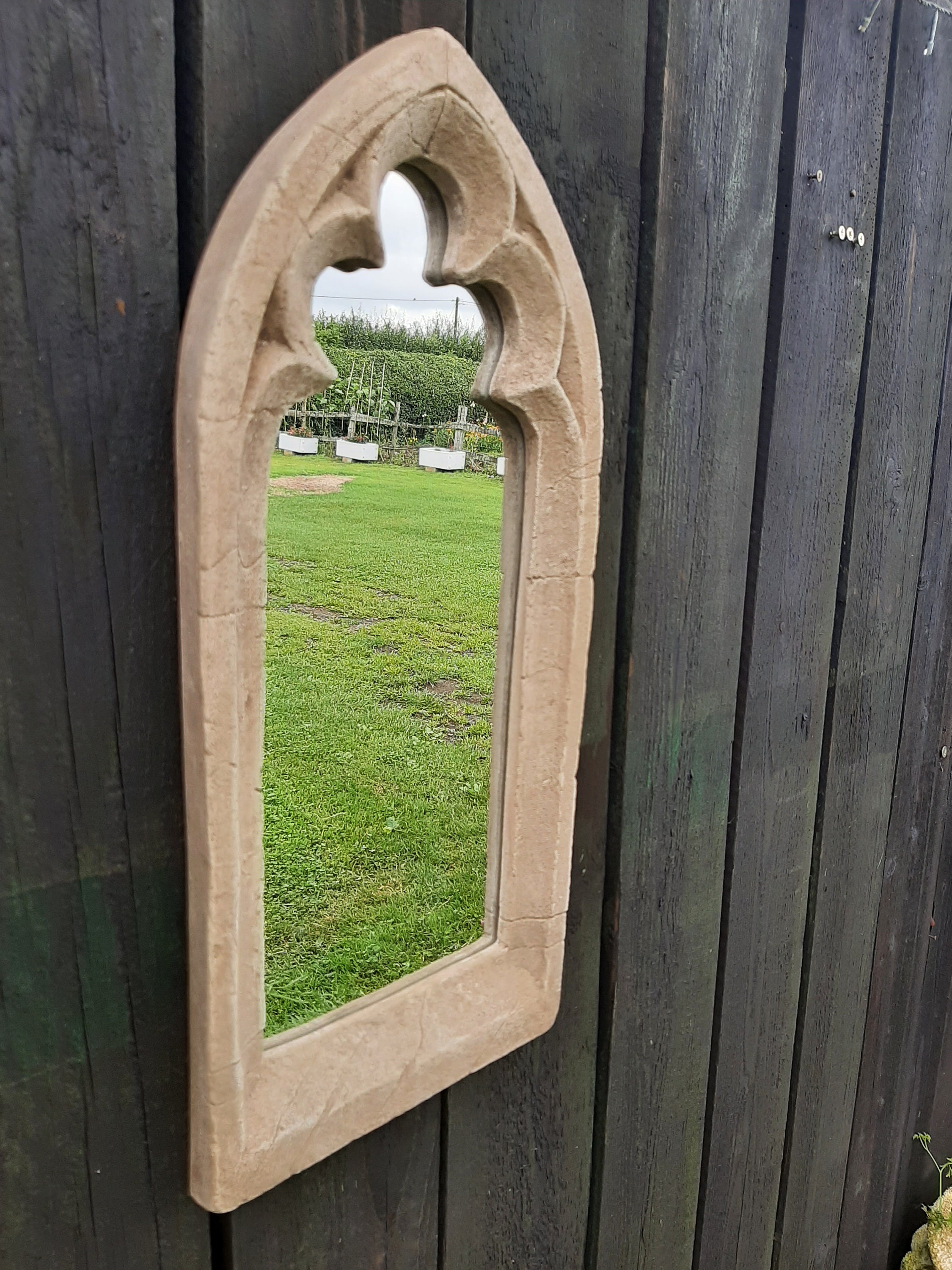 Gothic Church Window Frame Arched Stone Mirror Gothic Home - Etsy UK