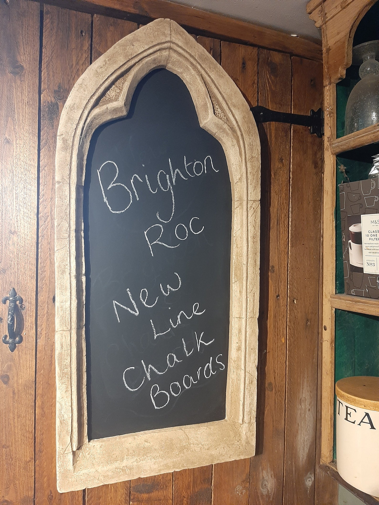 Large Stone Gothic Chalkboard - Etsy UK