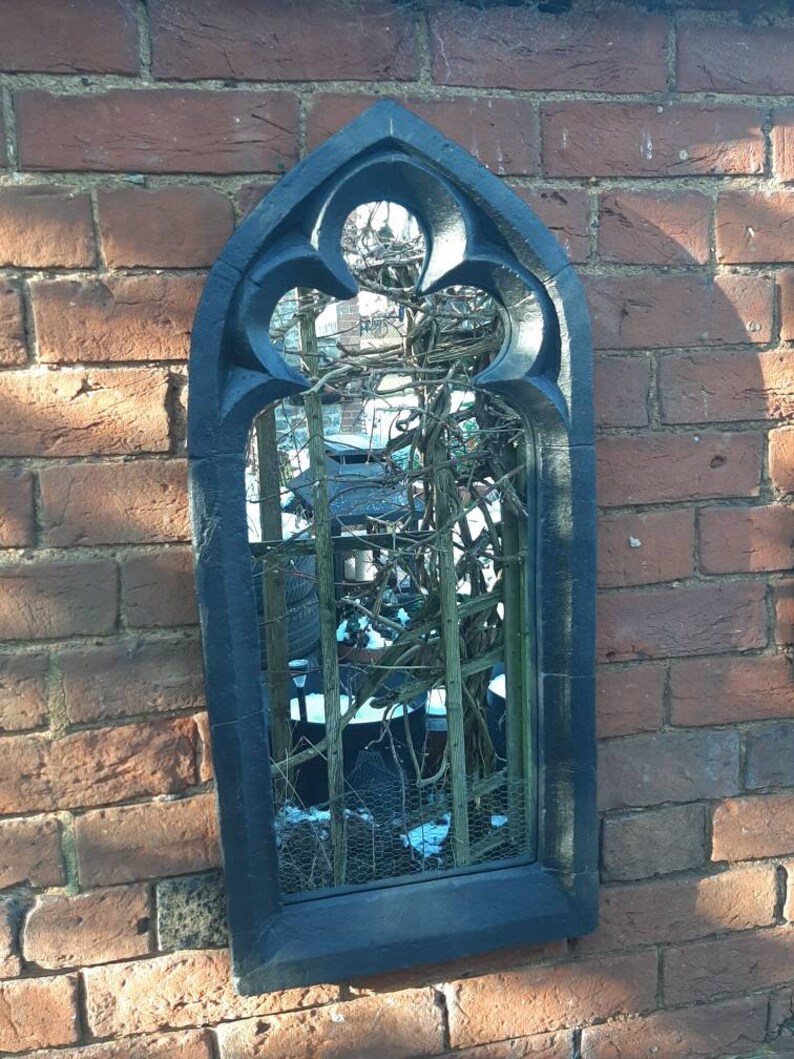 Gothic Garden Church Mirror Single Trefoil Lancet Vintage | Etsy UK