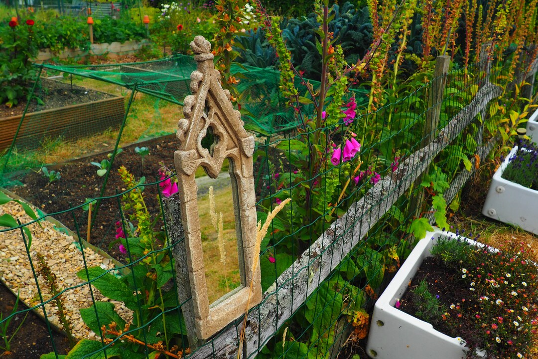 Pretty Ornate Stone Gothic Mirror - Etsy