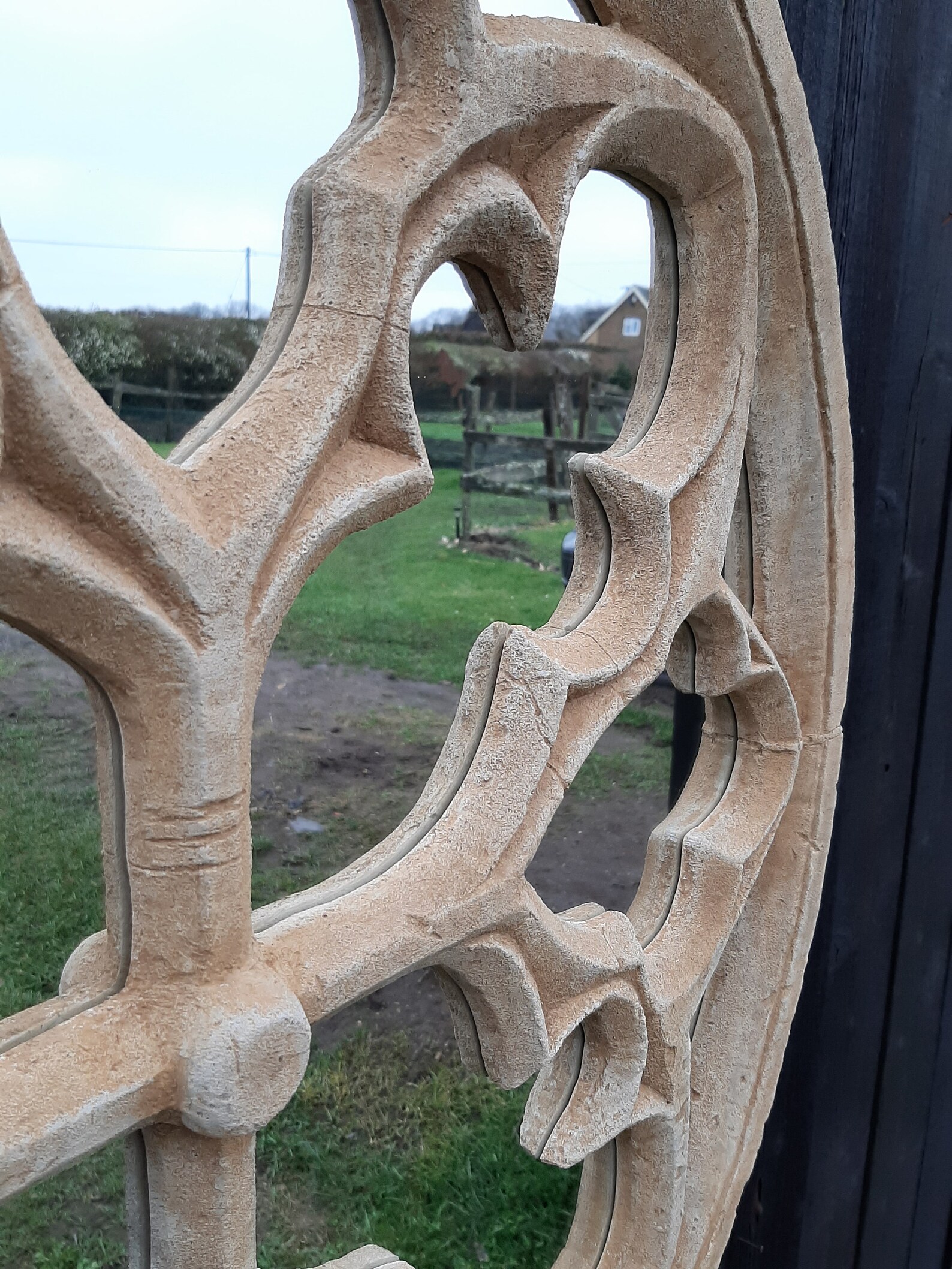 Large Gothic Garden Church Rose Window Mirror - Etsy UK