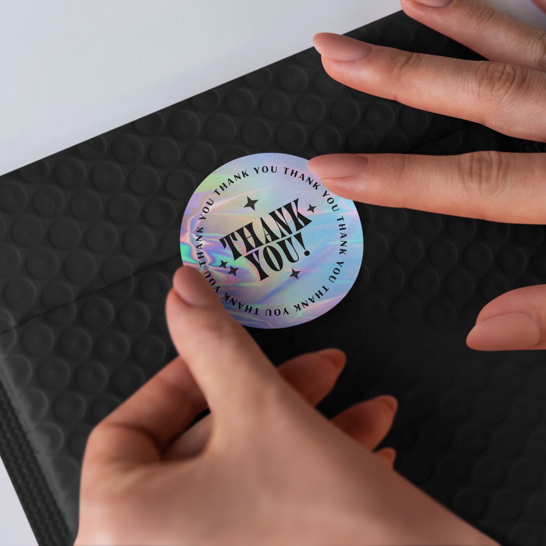 Custom Round Sticker - Logo, Personalized, Holographic - Etsy