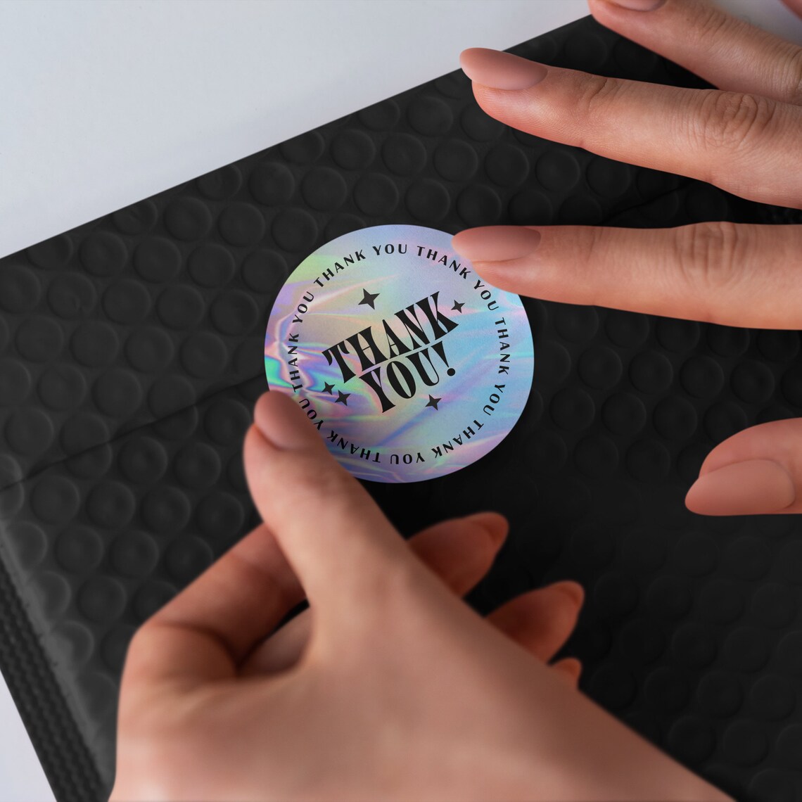 Custom Round Sticker - Logo, Personalized, Holographic - Etsy