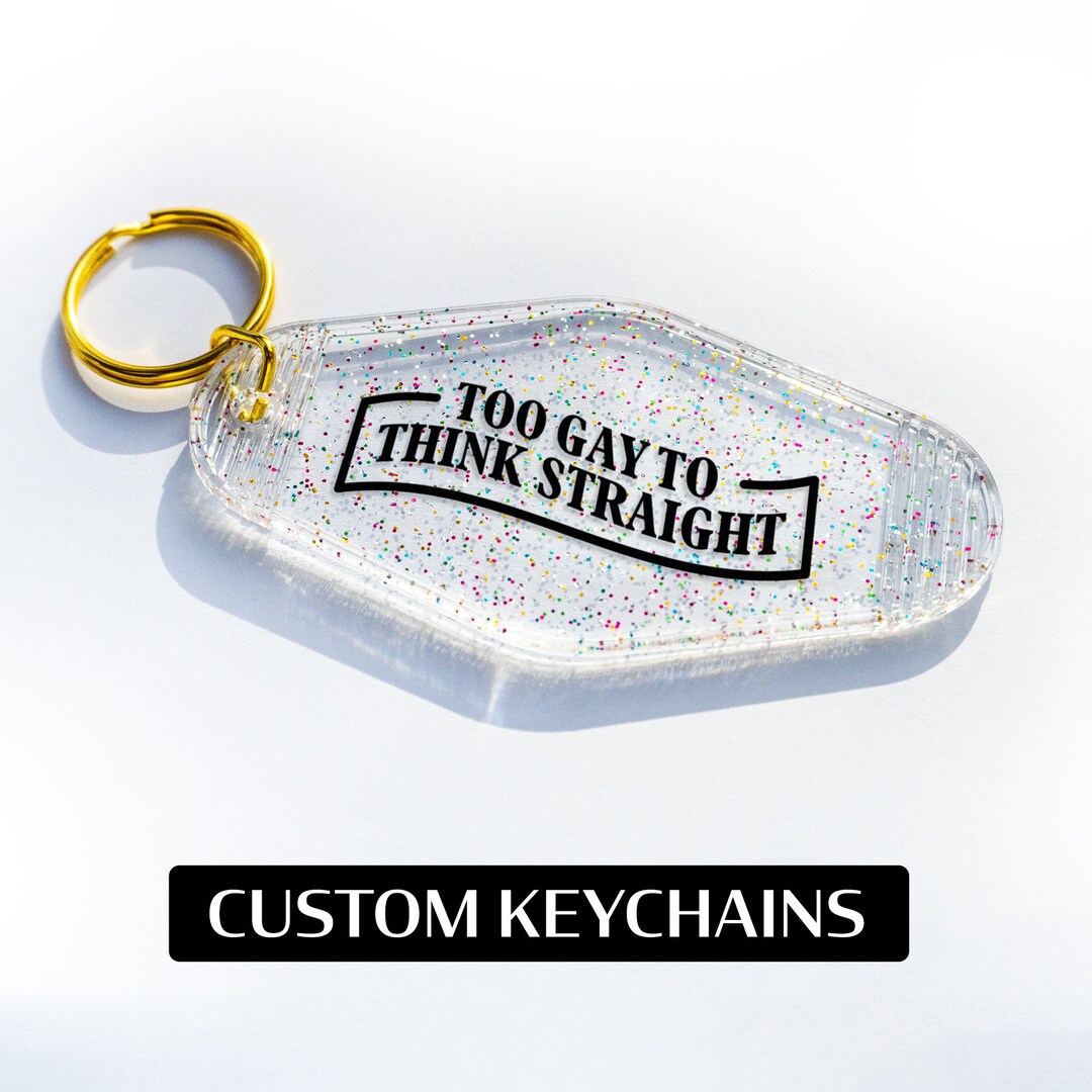 Personalized Motel Keychain - Fun Gift for Friends, Groomsmen, & Pride ...