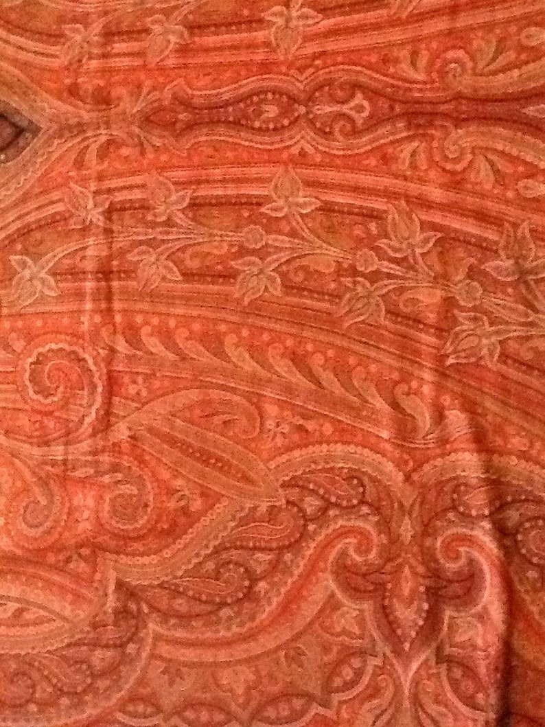 Very Very Long Throw With Cashmere Motifs. Very Large - Etsy