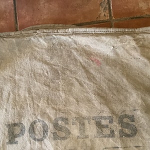 Large Heavy Linen or Hemp La Poste Mail Sack. Vintage French Mail Sack ...