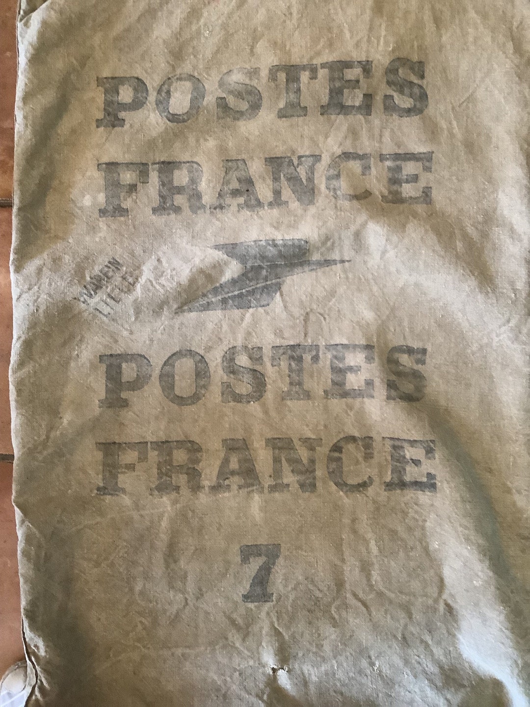 Large Heavy Linen or Hemp La Poste Mail Sack. Vintage French Mail Sack ...