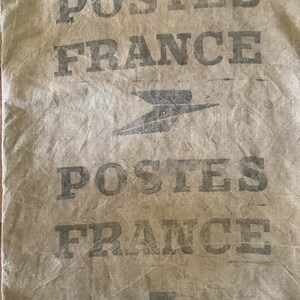 Large Heavy Linen or Hemp La Poste Mail Sack. Vintage French Mail Sack ...