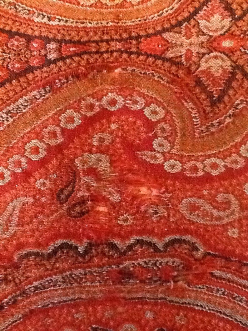 Very Very Long Throw With Cashmere Motifs. Very Large - Etsy