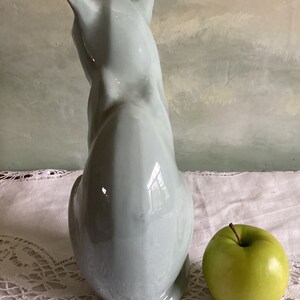 Large Longwy Antique Cat. French Faience Cat, Manufactured by Longwy in ...