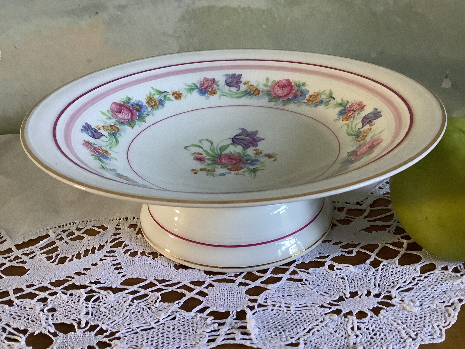 Vintage Fruit Stand. Limoges Porcelain Fruit Stand. White - Etsy