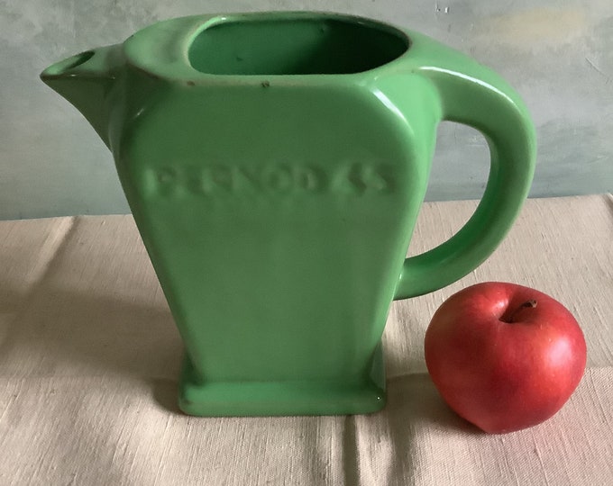 Very Rare Collectible French Pernod Antique Water Pitcher. Green French ...
